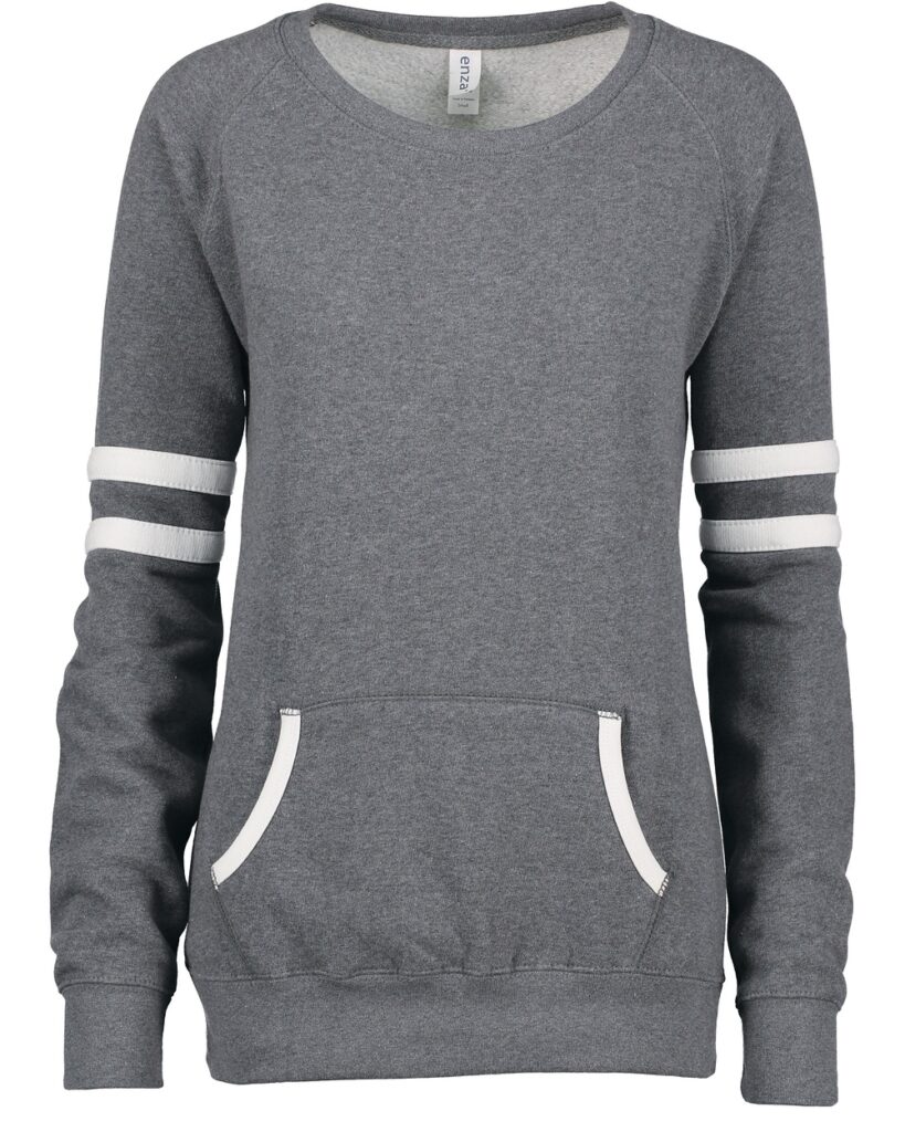 North Star Ladies Varsity Fleece Crew Neck Pullover (Badge Logo ...