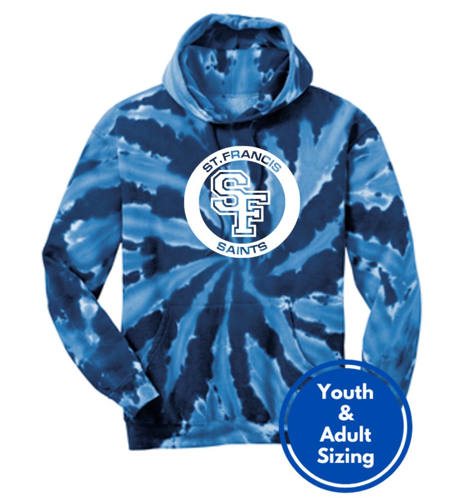 St. Francis Area Schools Port & Company® Tie-Dye Pullover Hooded ...